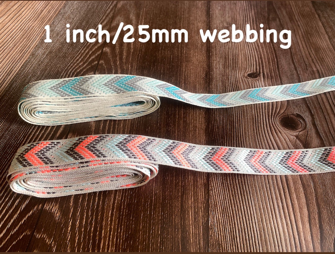 2.5cm/1 Inch Patterned Webbing, Pattern A - A3 - Etsy