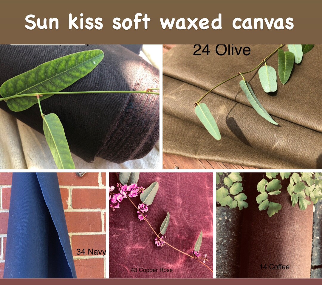 Soft Waxed Canvas With Standard Finish, Oilcloth, Oilskin for Bag ...