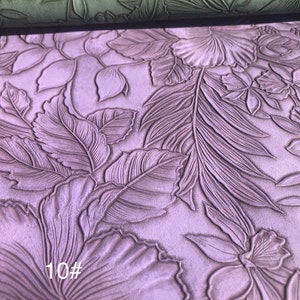 Floral Embossed Faux Leather for Bags, Garments, and Upholstery - Etsy