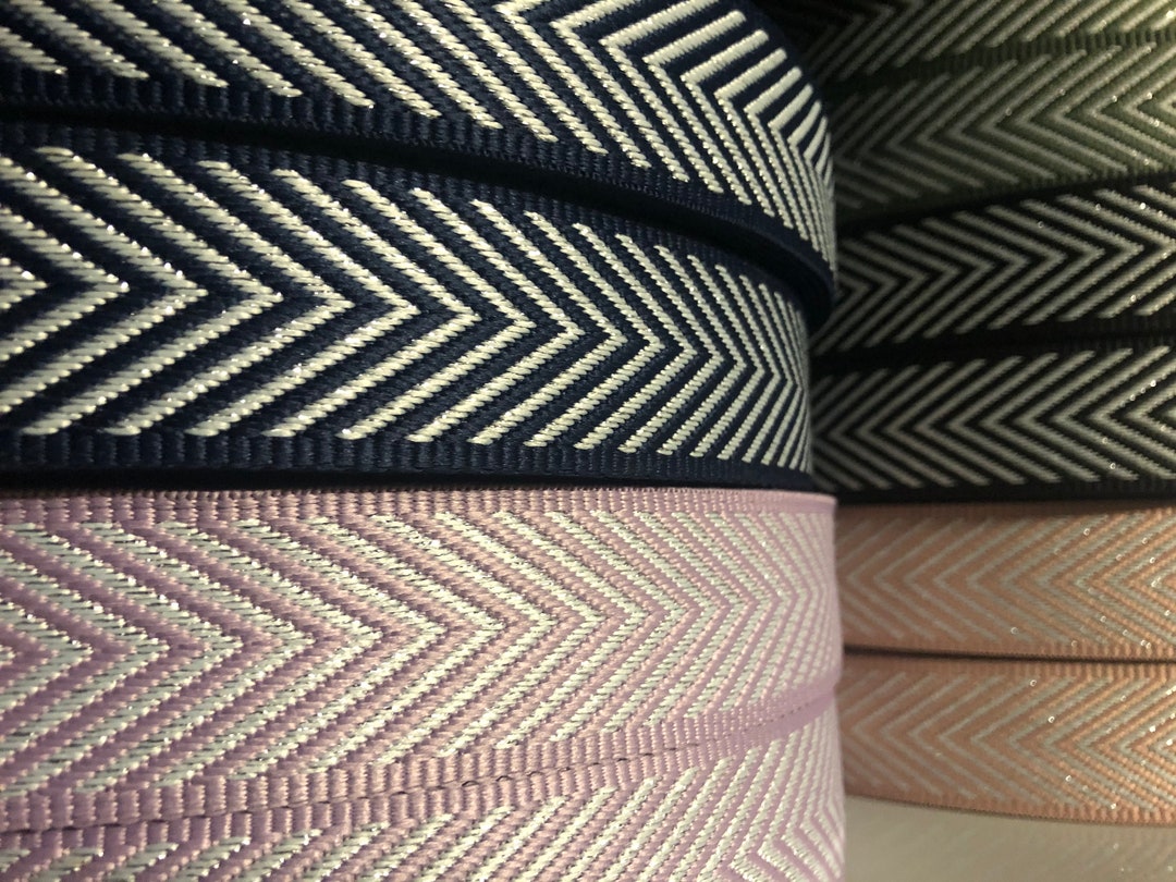 3m Rolls of Chevron Webbing for Tote Bags, 3.8cm/1.5 Inch Crossbody ...