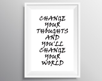 Change your thoughts | Etsy