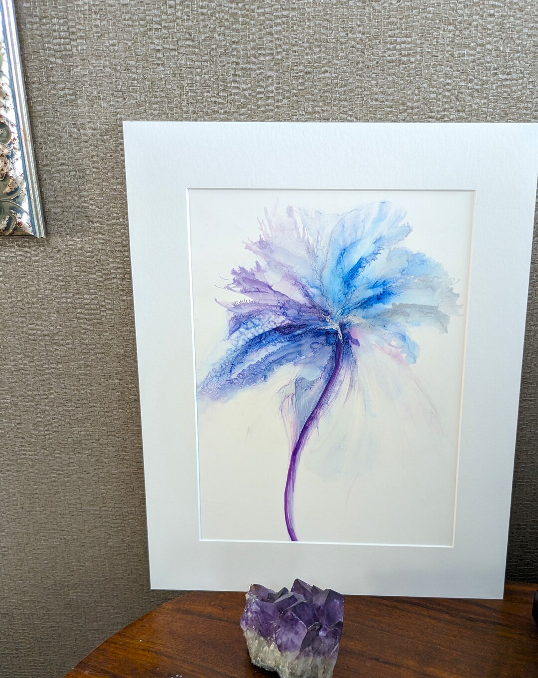 Original Fairy Ink Art, Signed Original Alcohol Ink Art, Tree and Fairy ...