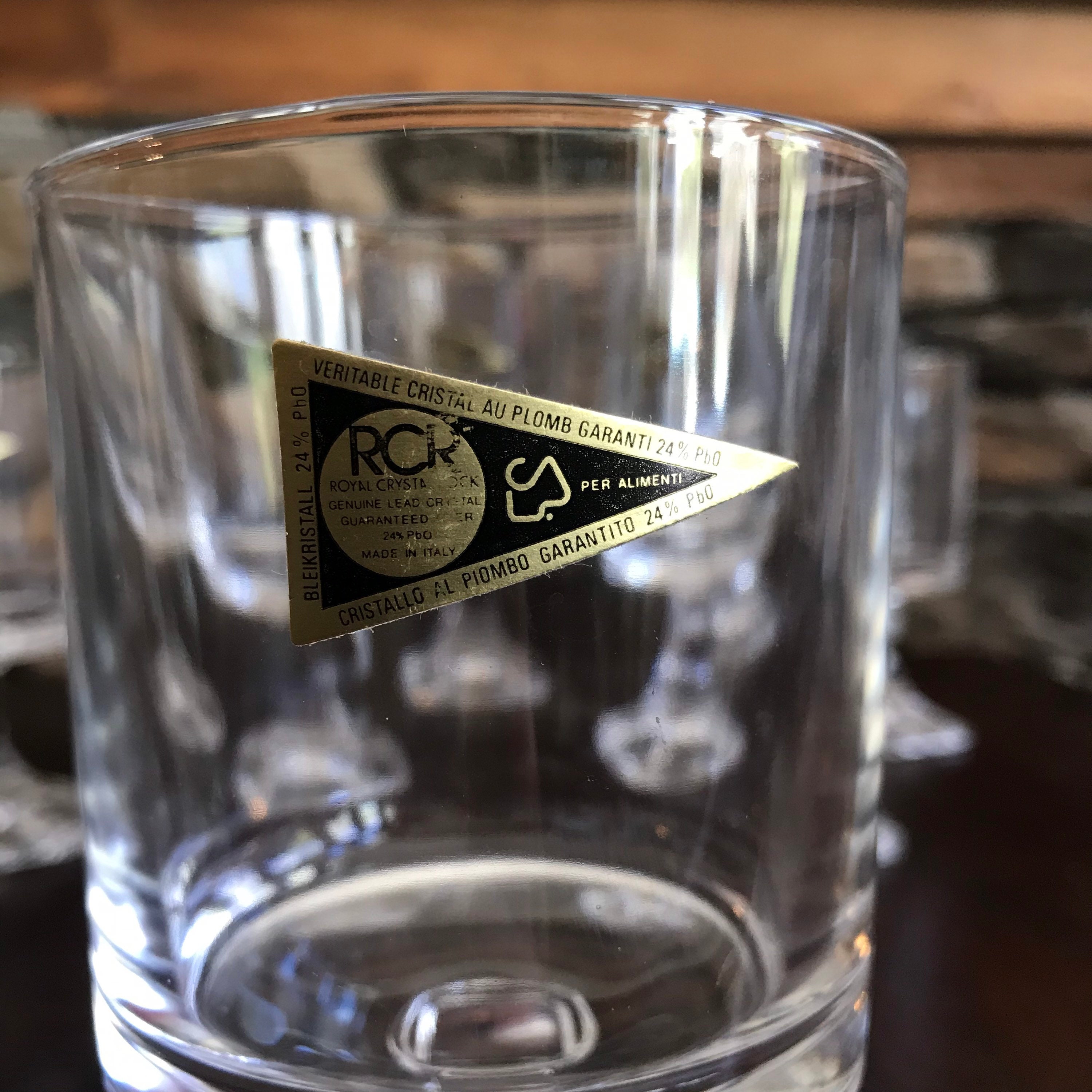 Vintage Italian Royal Crystal Rock Goblets W Original Box | Etsy