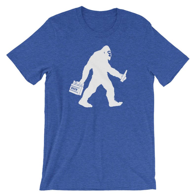 Beer Bigfoot Vintage Hipster T-shirt Sasquatch Yeti Squatch Gift Retro ...