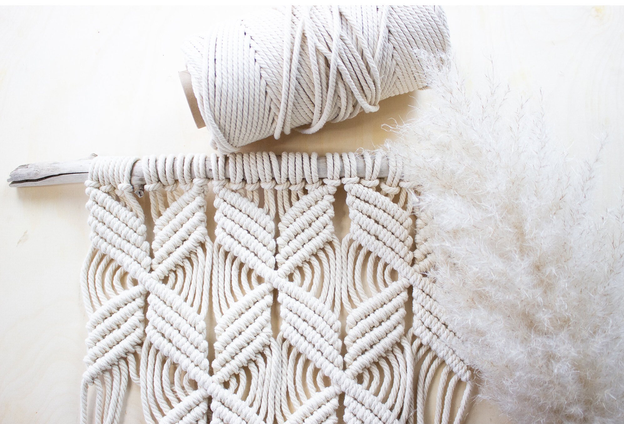Makramee DIY Kit/ DIY Kit für Macrame Anfänger Video & Garn/ Makramee ...