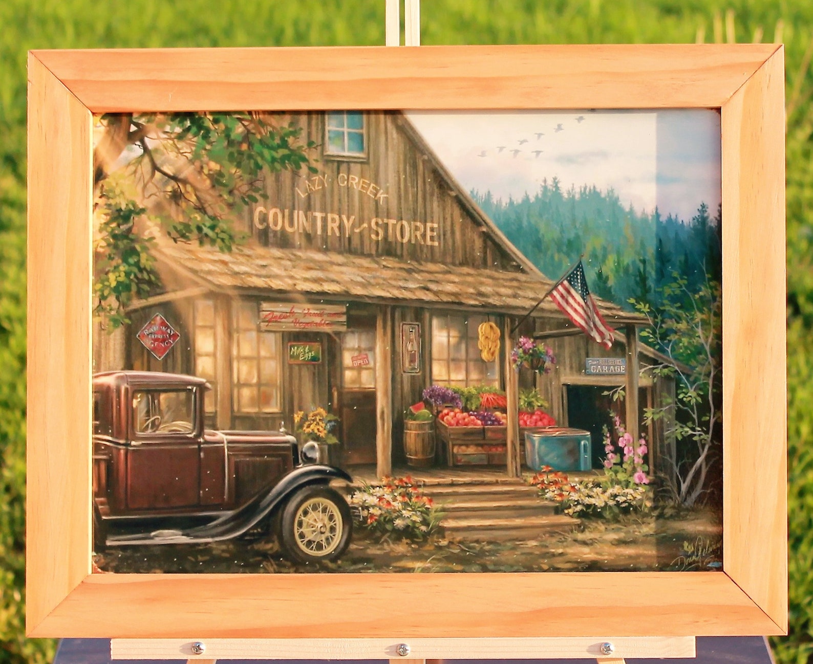 Country General Store with a old truck out front store out in | Etsy