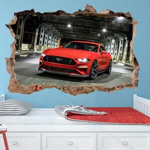 Ford Mustang Decal Ford Mustang Vinyl Sticker Ford Wall Decal Mustang ...