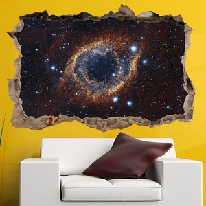 Space Planetary Nebula Wall Sticker Space Wall Decor Astronomy Wall ...