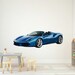Ferrari Wall Decal Car Wall Decal Supercar Decal Playroom Wall Decor ...
