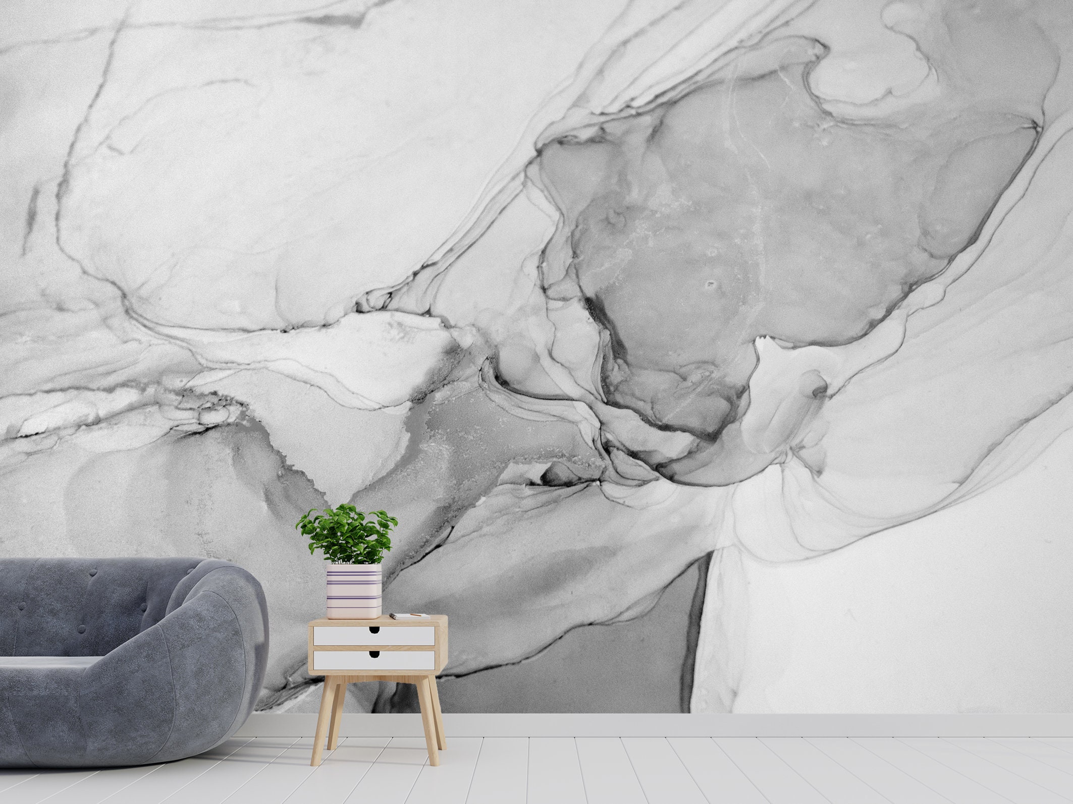 Marble Wall Mural Art Wallpaper Peel & Stick Self Adhesive | Etsy