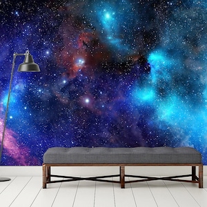Galaxy Wallpaper Space Wallpaper Large Wall Mural Peel and Stick Vinyl ...