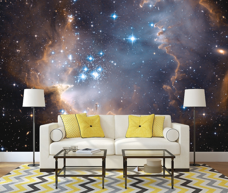 Deep Space Wall Mural Nebula Wallpaper Galaxy Wall Mural Office Bedroom ...