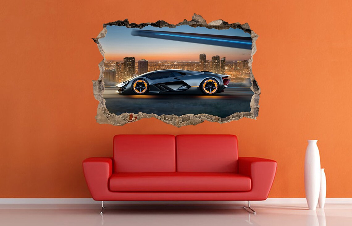 Lamborghini Art Wall Sticker Lamborghini Prints Cars Wall Decal ...