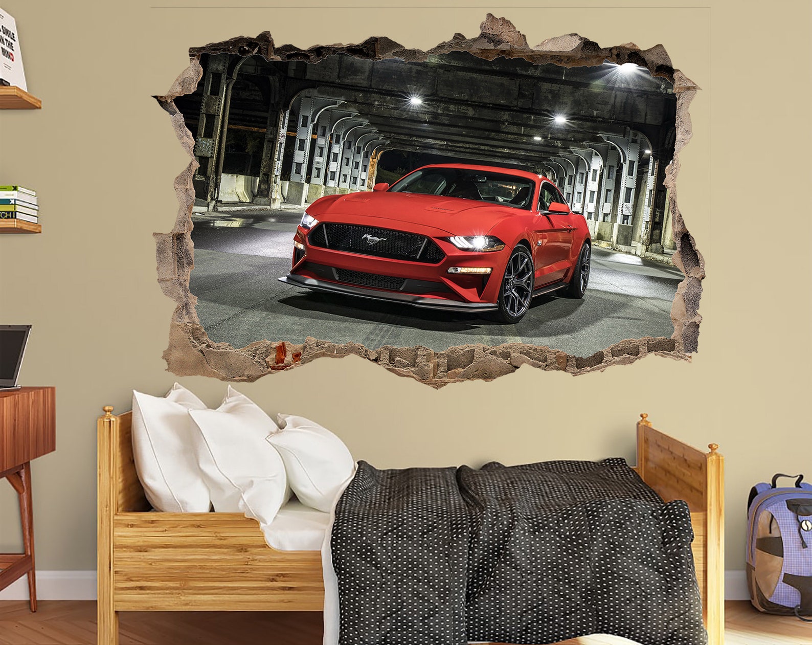 Ford Mustang Decal Ford Mustang Vinyl Sticker Ford Wall Decal | Etsy