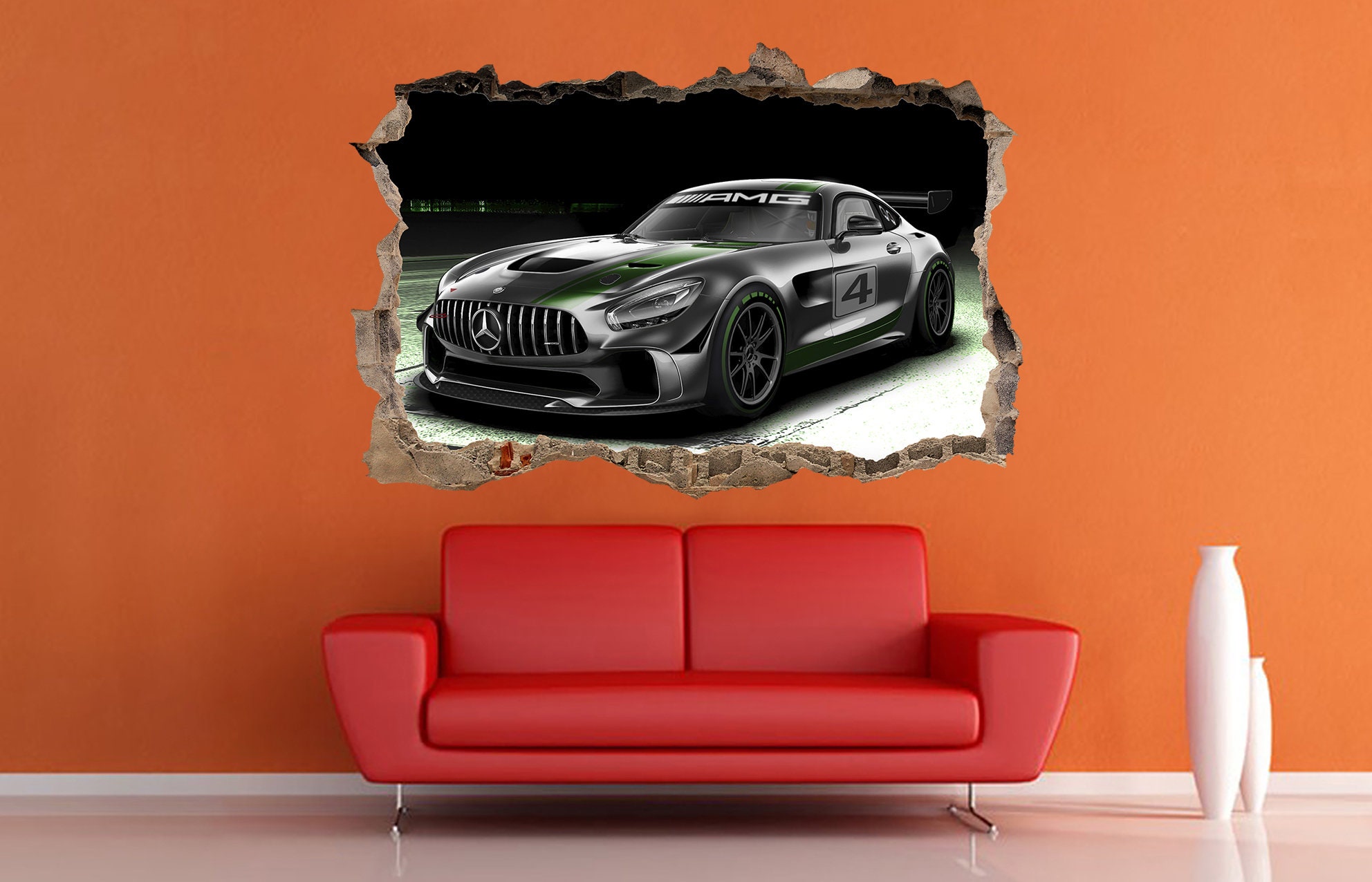 Mercedes AMG Decal Mercedes Wall Sticker Mercedes Print Sport - Etsy