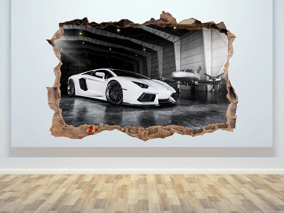 Lamborghini Supercar Large Wall Sticker Lambo Car Wall Decal Car Wall ...