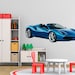 Ferrari Wall Decal Car Wall Decal Supercar Decal Playroom Wall Decor ...