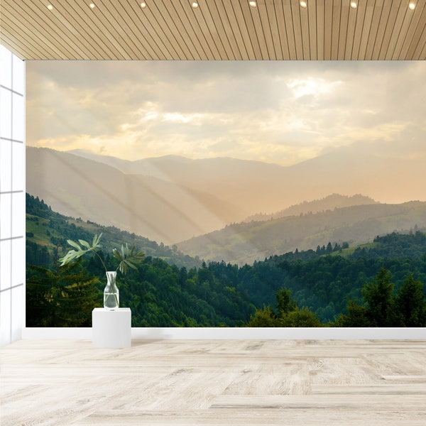 Mountain Wall Mural - Etsy