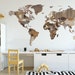 World Map Decal Vinyl World Map Printable Sticker Wood World - Etsy