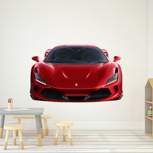 Ferrari Wall Decal Car Wall Decal Supercar Decal Playroom Wall Decor ...