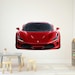 Ferrari Wall Decal Car Wall Decal Supercar Decal Playroom Wall - Etsy