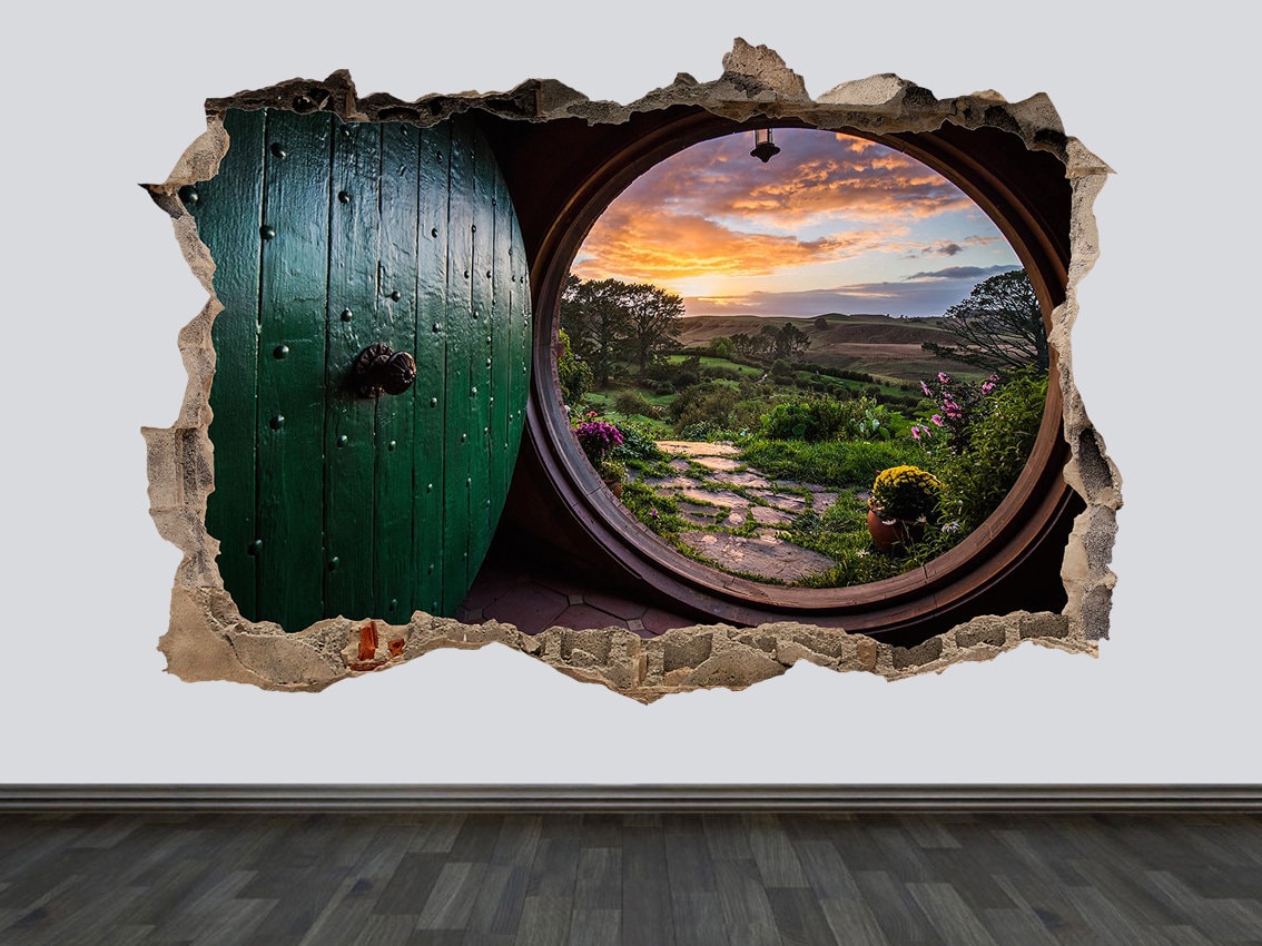 Hobbit House Wall Art Decal Hobbit Decor Bag End Wall Art - Etsy Canada