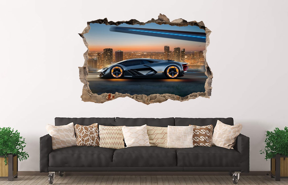 Lamborghini Art Wall Sticker Lamborghini Prints Cars Wall Decal ...