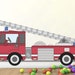 Firetruck Wall Sticker Kids Room Wall Decor Nursery Decal Firetruck ...
