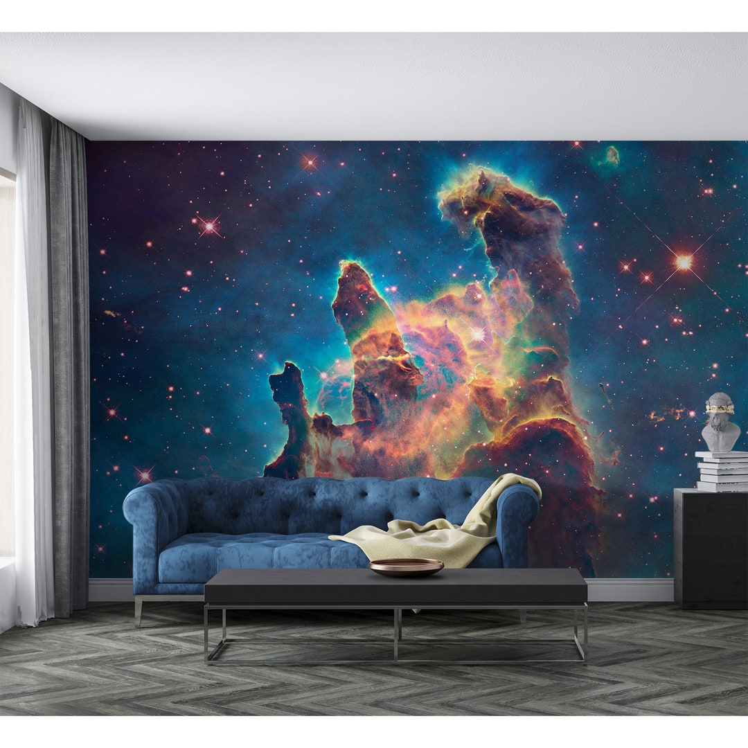Pillars of Creation Nebula Space Universe Wallpaper Wall Mural Cosmic ...