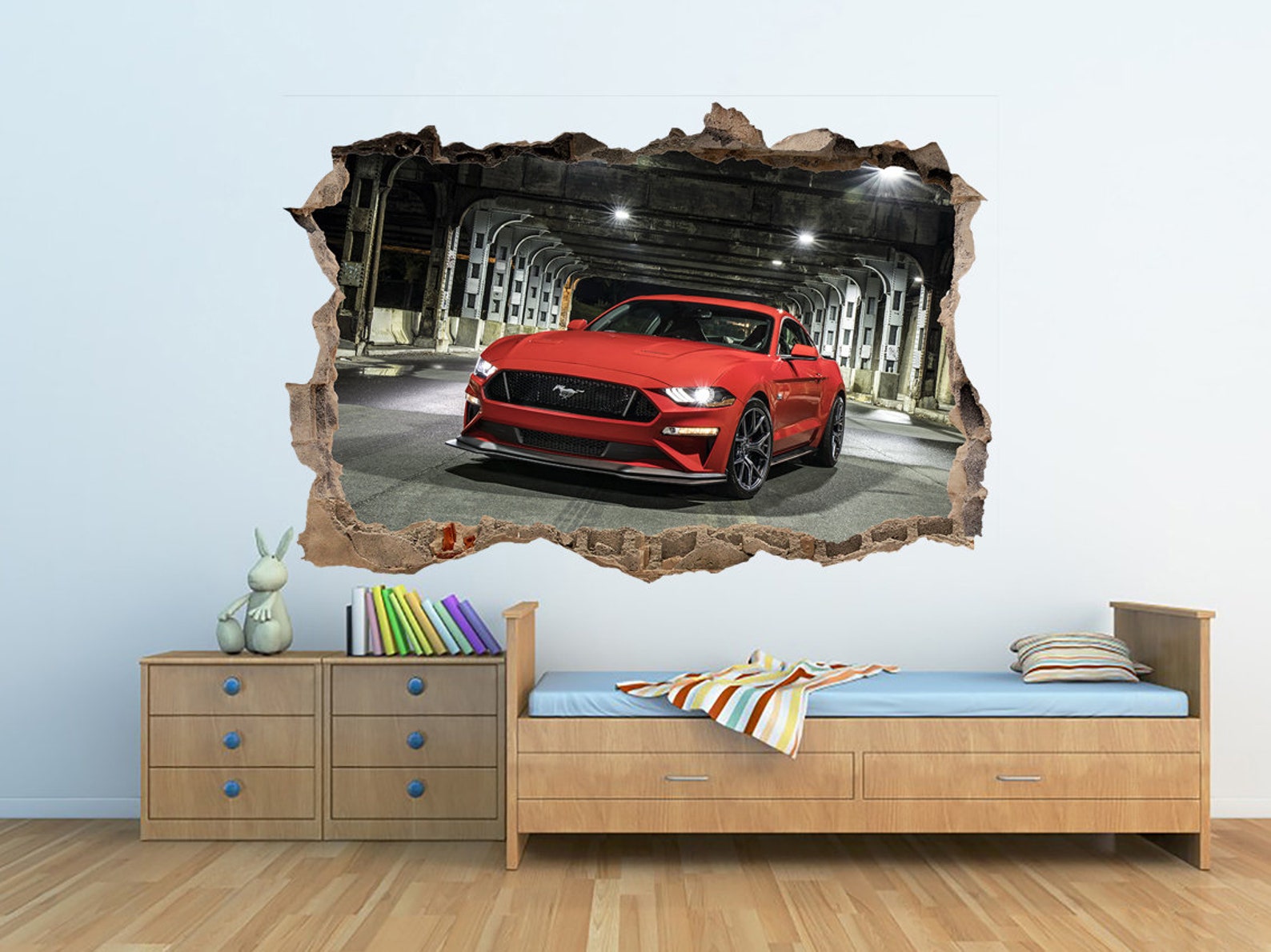Ford Mustang Decal Ford Mustang Vinyl Sticker Ford Wall Decal Mustang ...