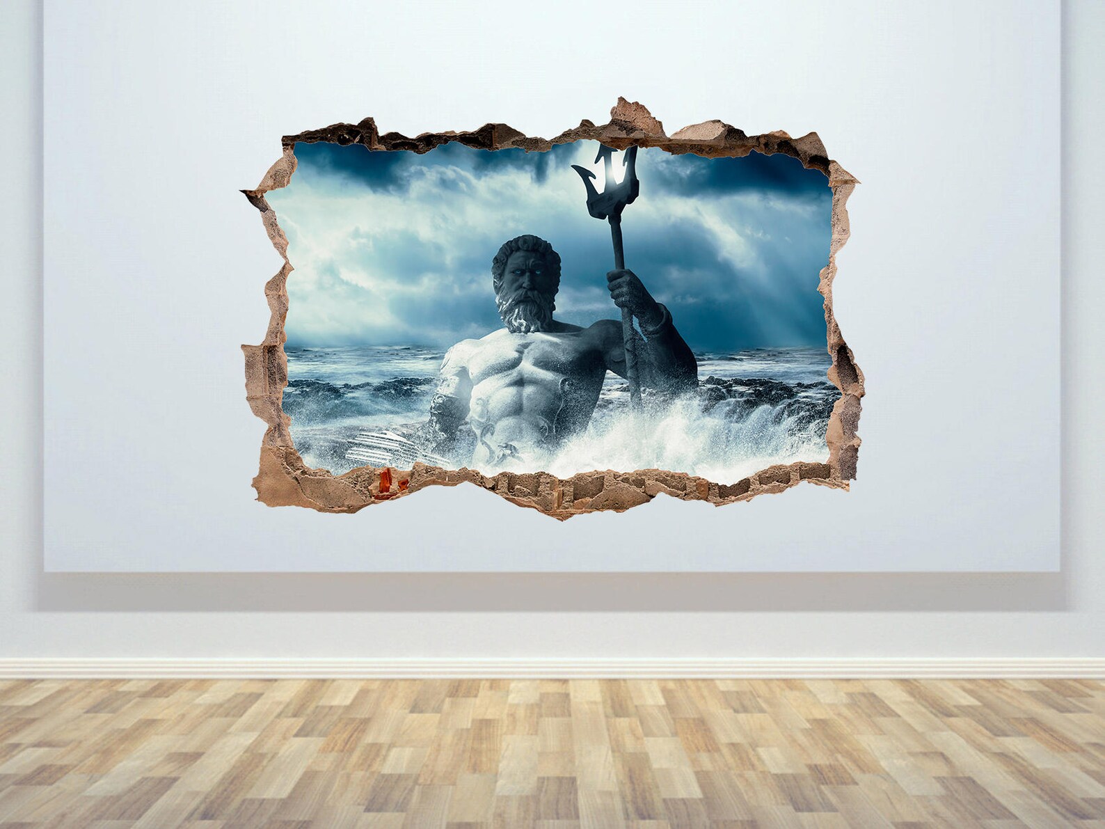 Poseidon God of the Sea Wall Sticker Poseidon Print Poseidon - Etsy