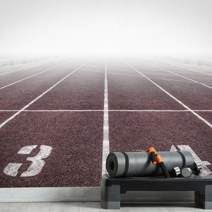 Running Track Wallpaper Peel and Stick Track and Field Athletics Wall ...