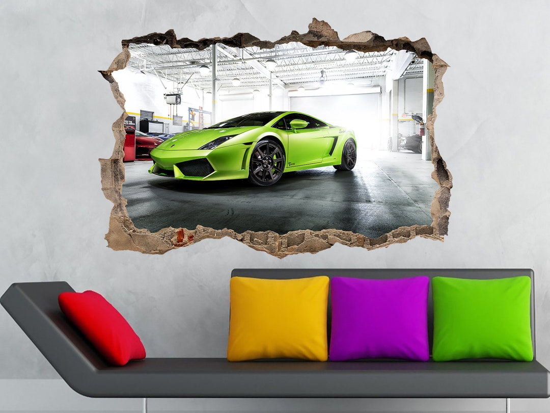 Lamborghini Gallardo Car Decal Car Wall Sticker Car Wall Decor 3D Wall ...