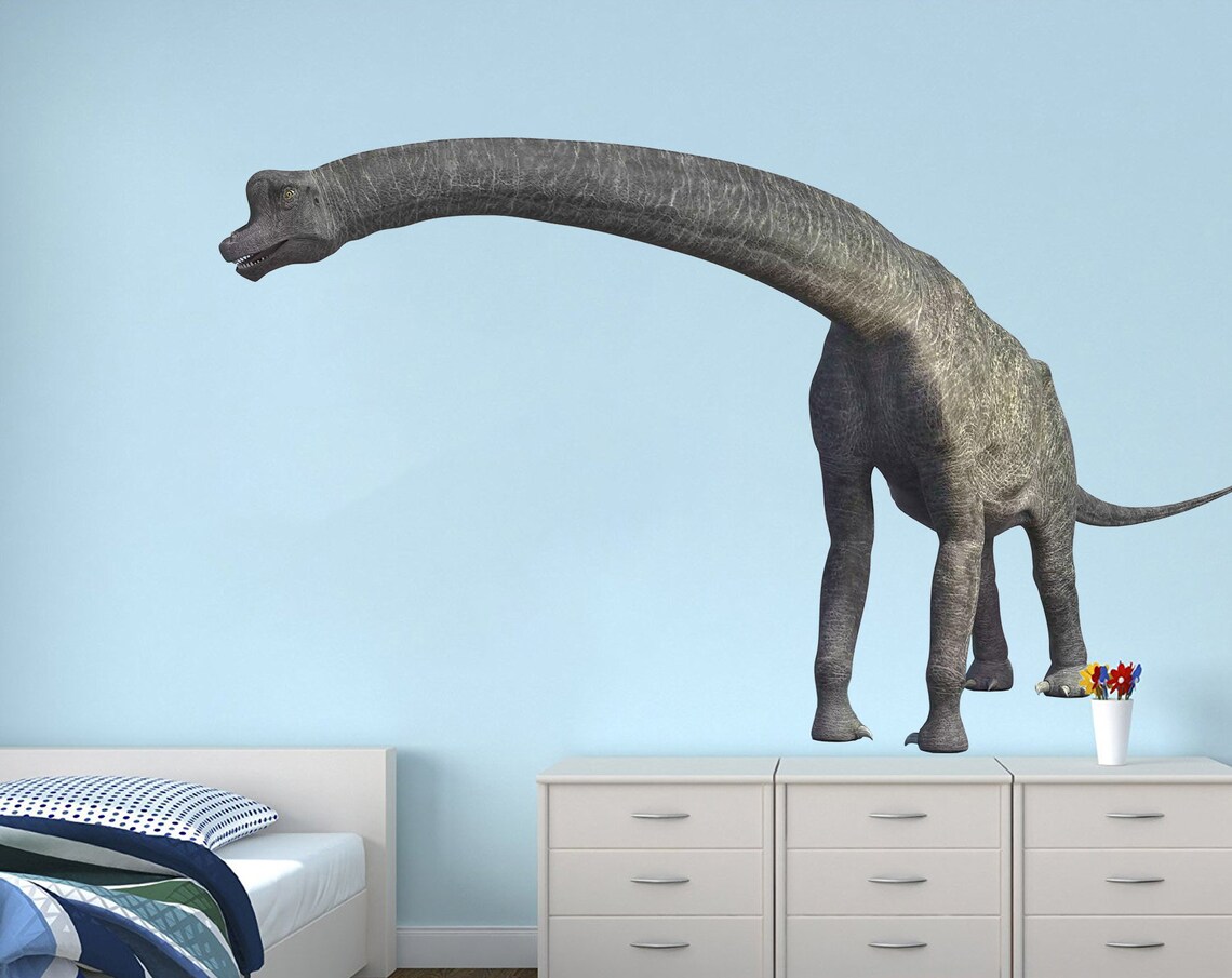 Brachiosaurus Dinosaur Wall Decal Playroom Wall Decor Nursery | Etsy