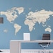 World Map Wall Decal Large Wall Art Print Cut Out Wall Sticker Vinyl ...