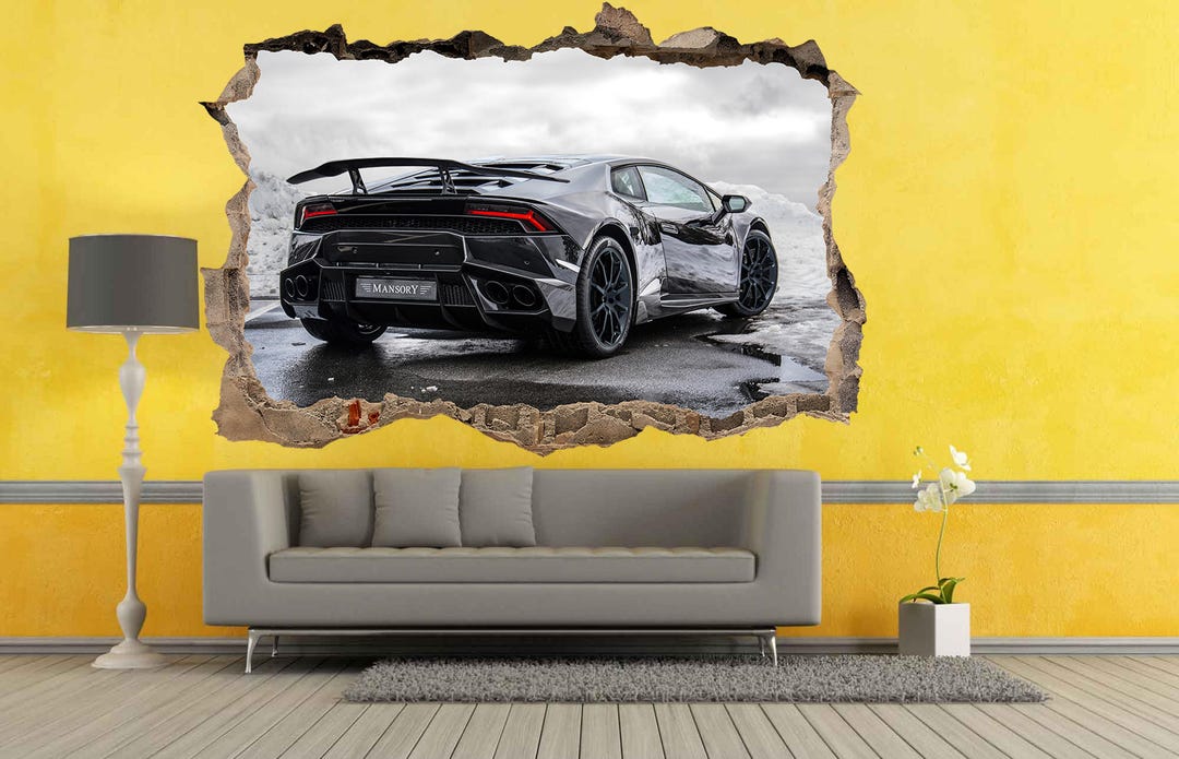 Lamborghini Print Lamborghini Decal Super Car Decal Sports Car Wall ...