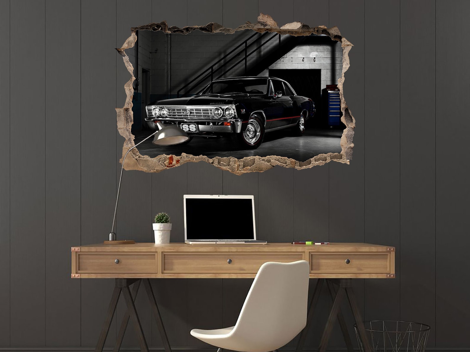 Chevrolet Impala SS Wall Sticker Classic Car Garage Wall Decal - Etsy