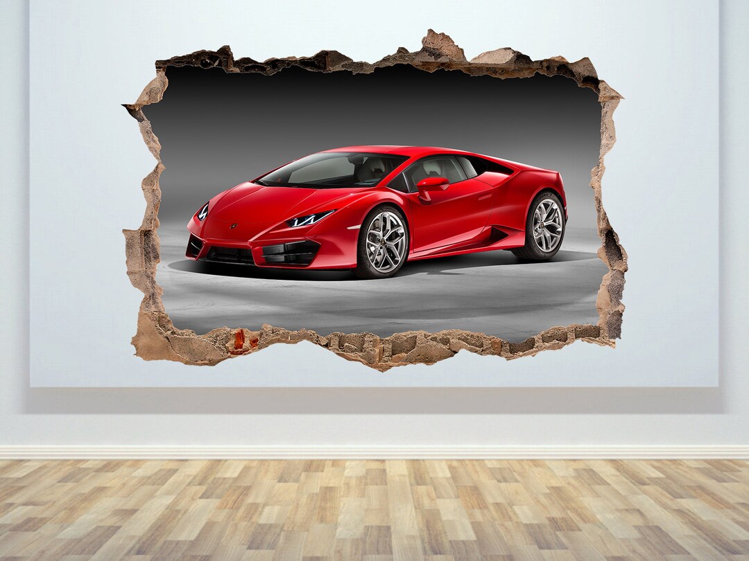 Lamborghini Huracan Car Wall Sticker Car Wall Decal Car Wall Decor ...