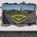 Wrigley Field Decal Wrigley Field Print Baseball Stadium Wrigley Field ...