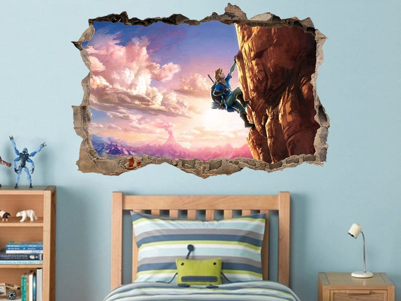 Zelda Wall Sticker Legend of Zelda Wall Decal Kids Video Game Wall ...