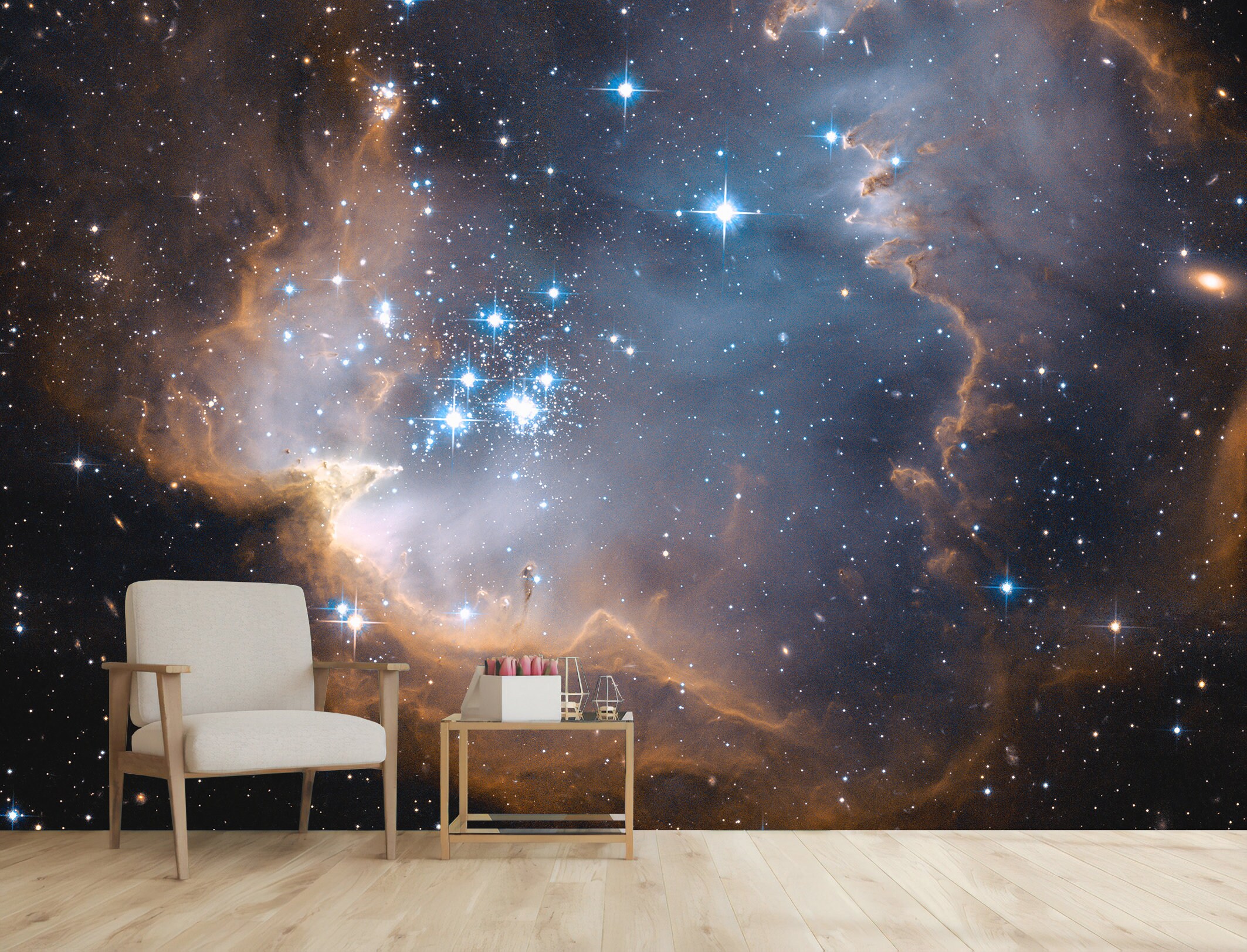 Deep Space Wall Mural Nebula Wallpaper Galaxy Wall Mural Office Bedroom ...