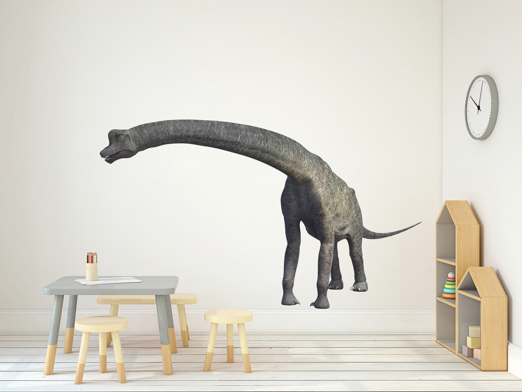 Brachiosaurus Dinosaur Wall Decal Playroom Wall Decor Nursery | Etsy