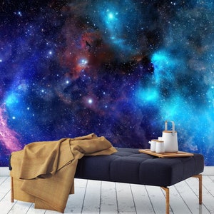 Galaxy Wallpaper Space Wallpaper Large Wall Mural Peel and Stick Vinyl ...