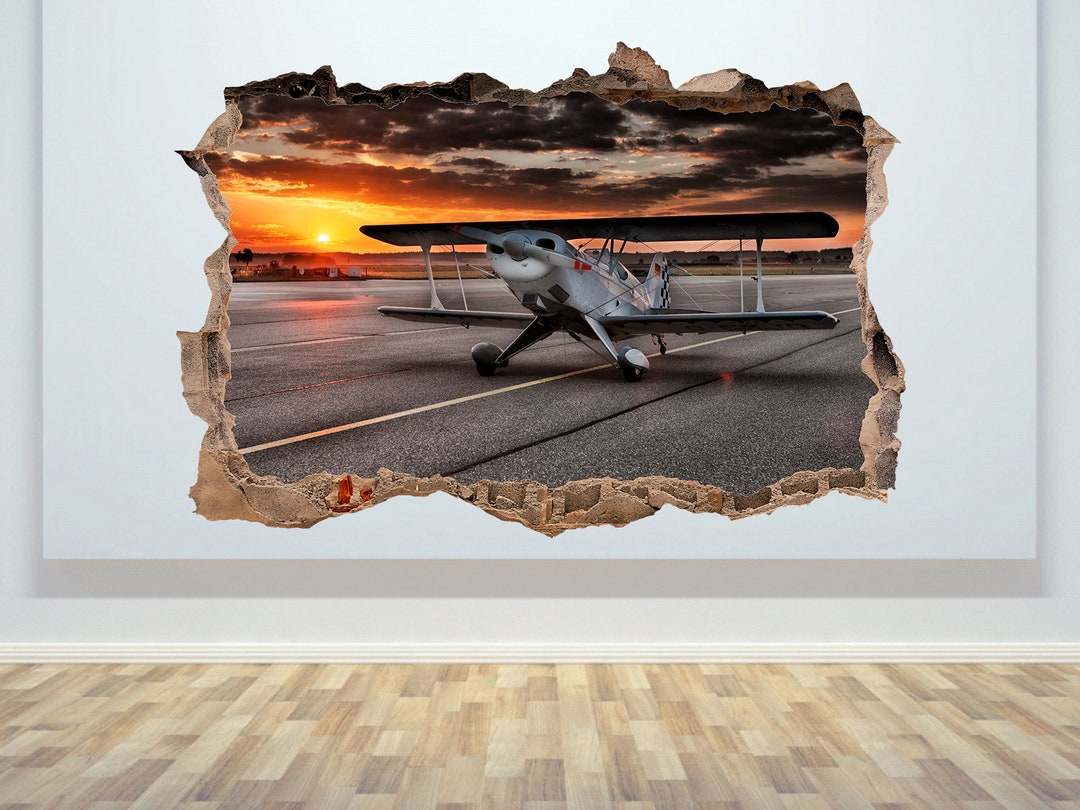 Aircraft Airplane Wall Sticker Plane Wall Decor Print Aircraft Sticker ...