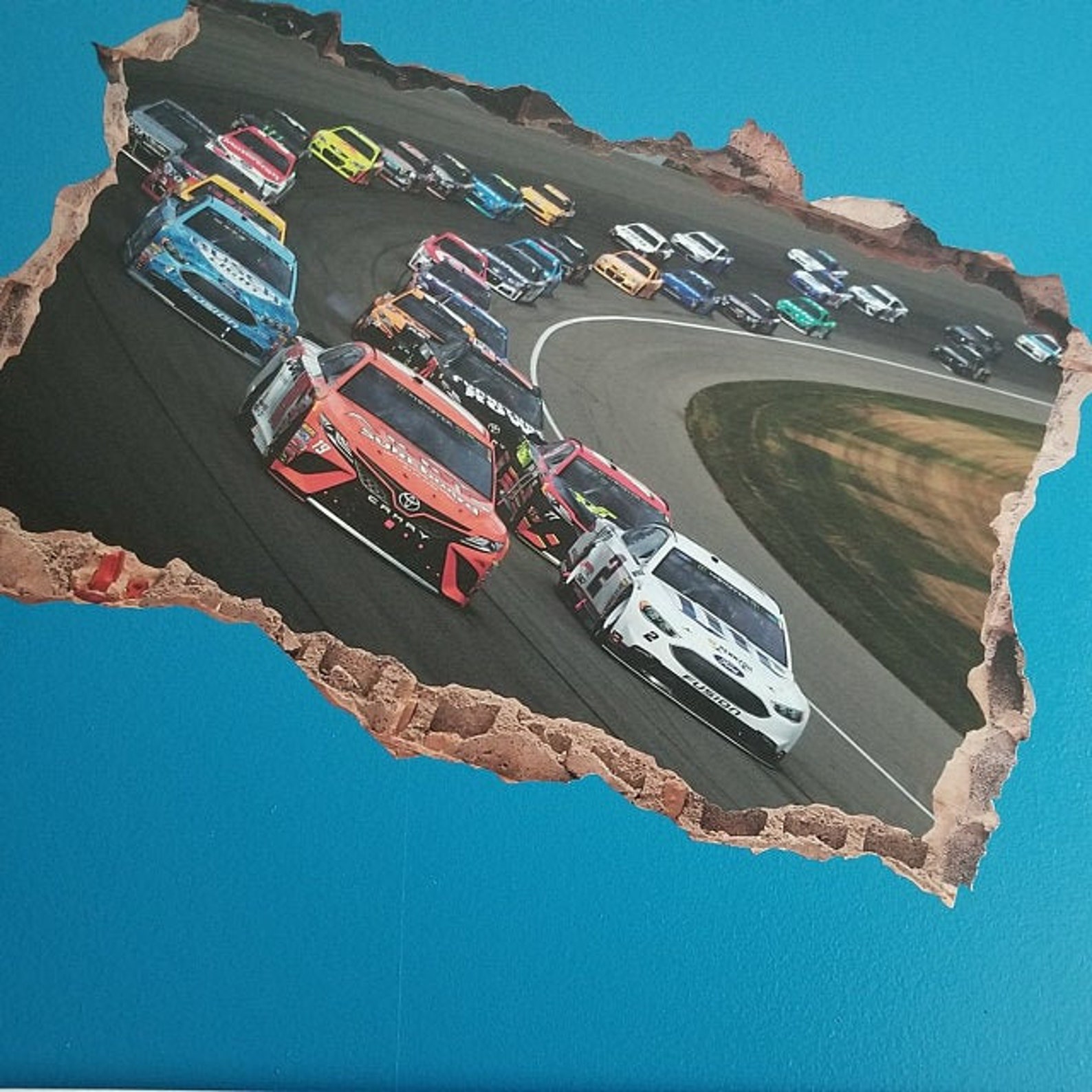Nascar Racing Cars Wall Sticker Car Wall Decal Nascar Prints - Etsy