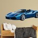 Ferrari Wall Decal Car Wall Decal Supercar Decal Playroom Wall Decor ...
