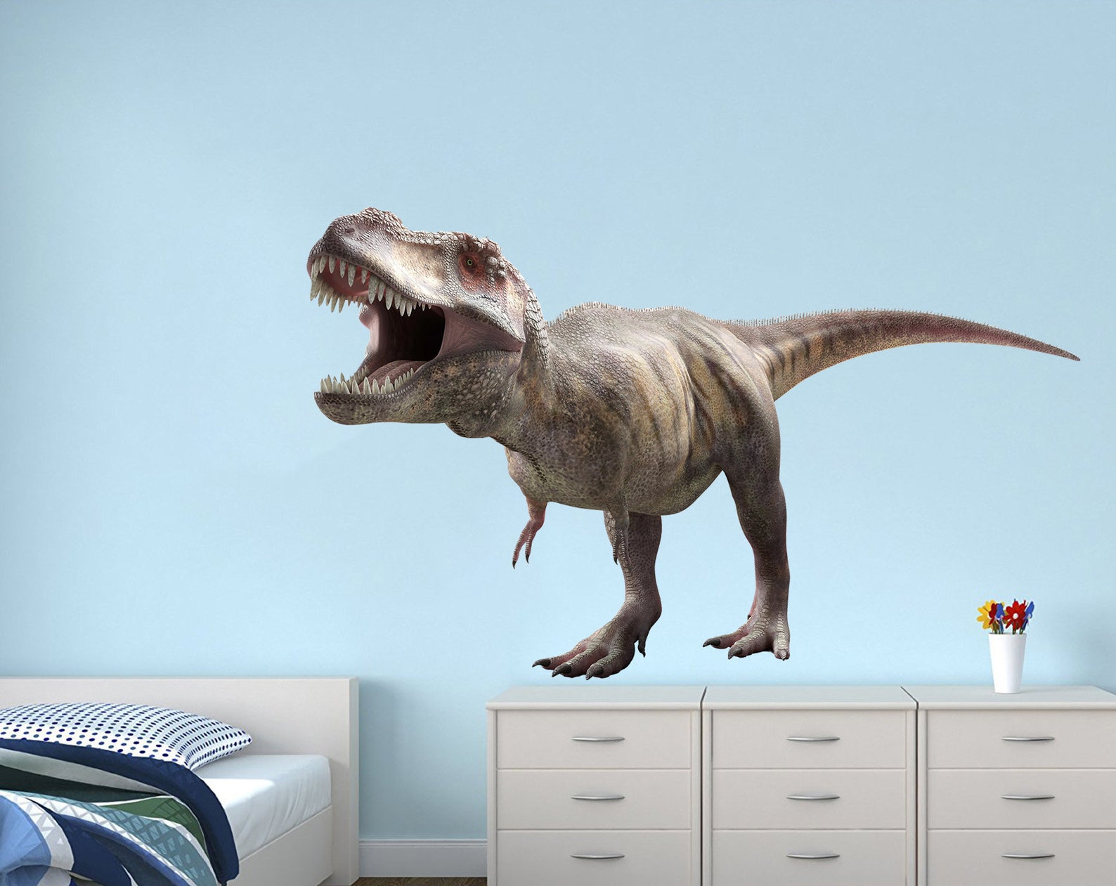 Dinosaur Wall Sticker Tyrannosaurus T-rex Playroom Wall Decor - Etsy