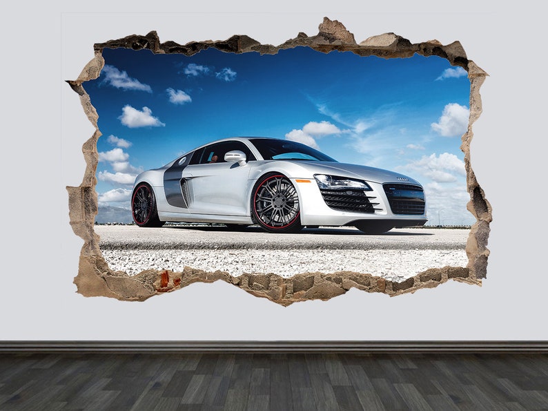Audi R8 Decal Audi R8 Sticker Audi R8 Wall Art Audi R8 Decal | Etsy