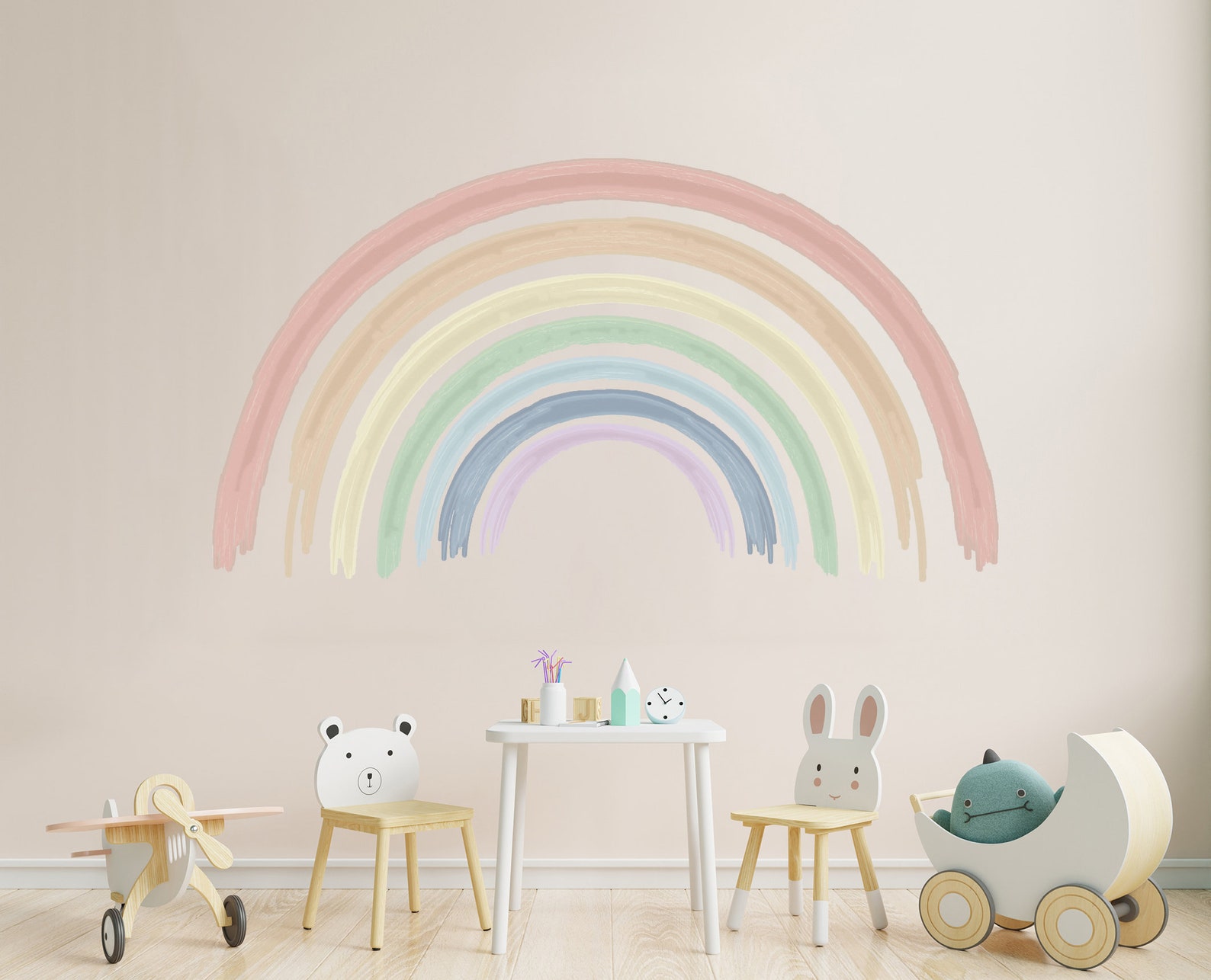 Rainbow Decal Wall Decor Baby Bedroom Decor Rainbow Wall Art - Etsy