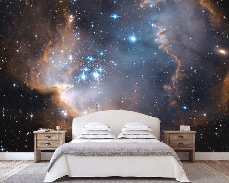 Deep Space Wall Mural Nebula Wallpaper Galaxy Wall Mural Office Bedroom ...